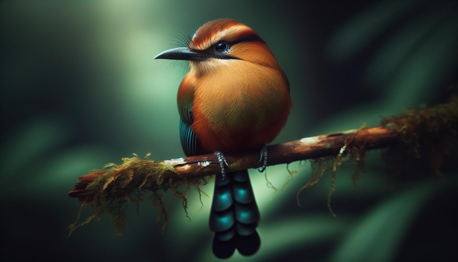 Russet-Crowned Motmot: Pendulum Tail & Forest Habits » WorldBirds.eu