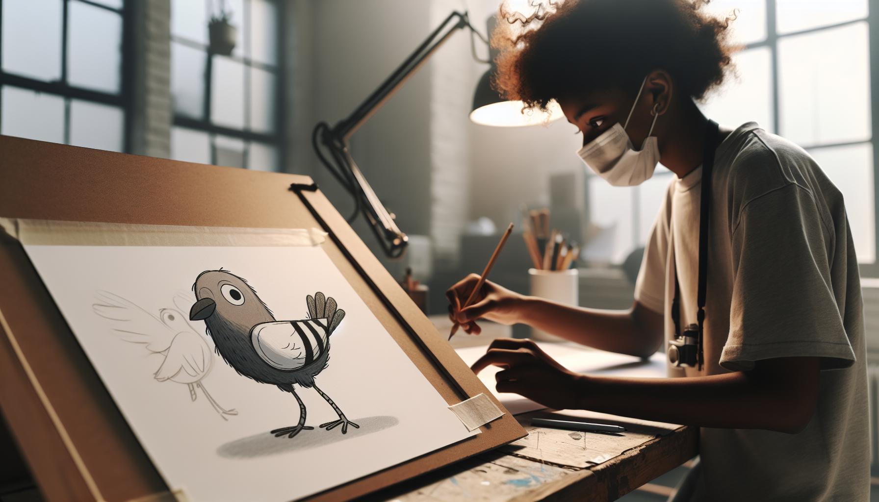 How To Draw Pigeon Mo Willems: Character Tutorial » WorldBirds.eu