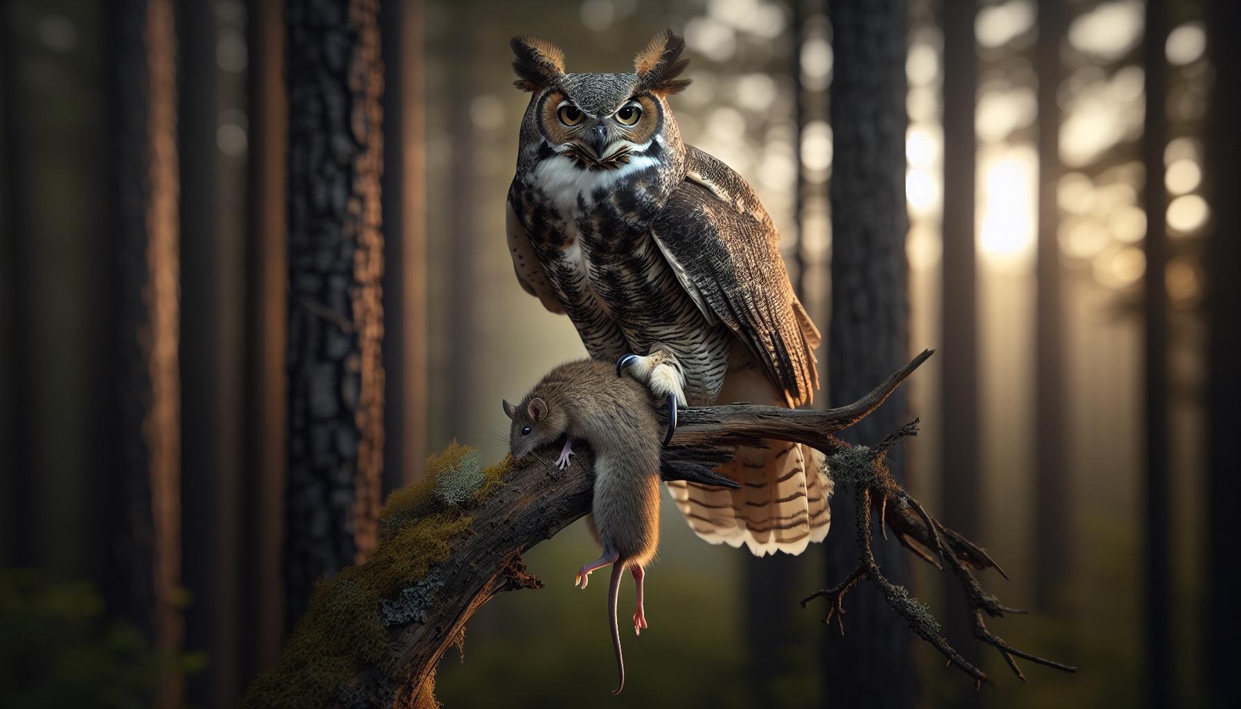 What Do Great Horned Owls Eat: Powerful Predator's Diet » WorldBirds.eu